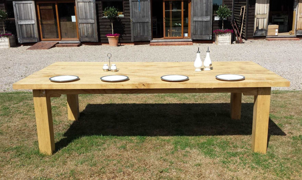 Outside Dining Furniture - Boarded Oak Garden Table