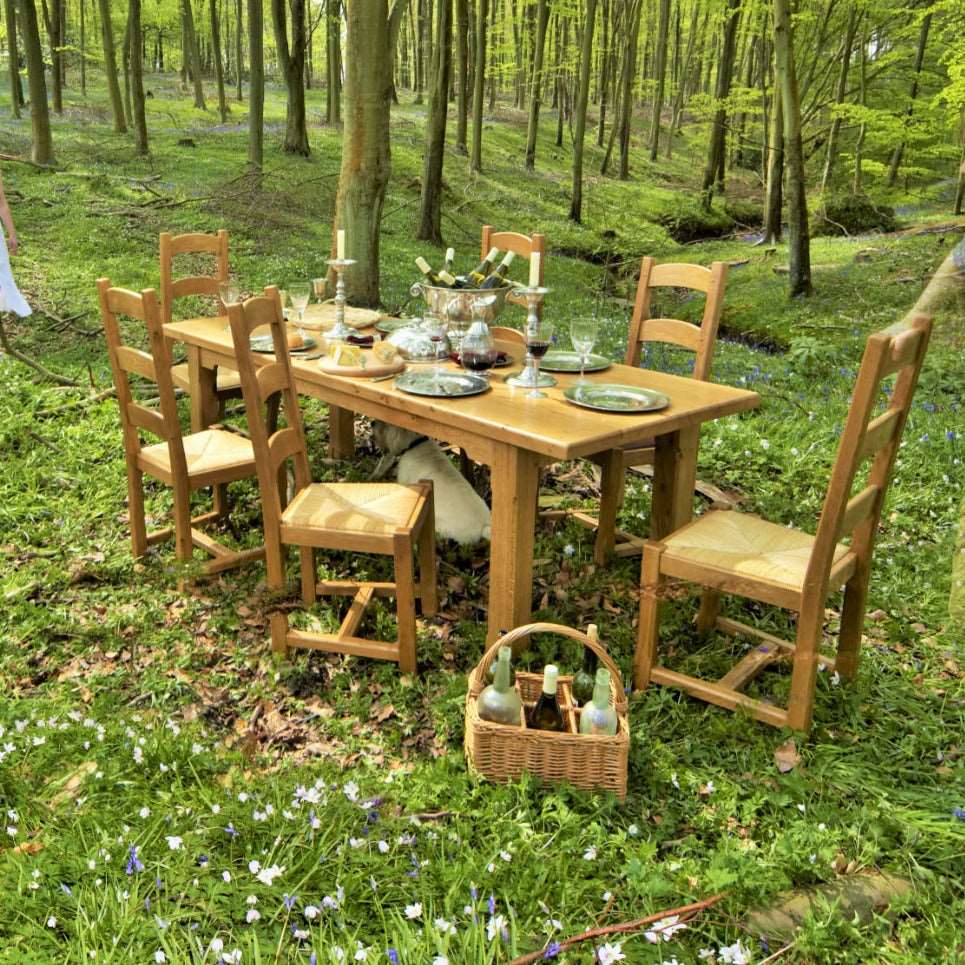 Handmade Boarded Oak Outdoor Dining Table | Garden Furniture