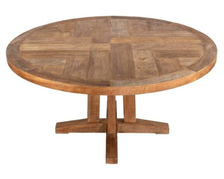 Reclaimed Teak - Rustic Round Dining Table