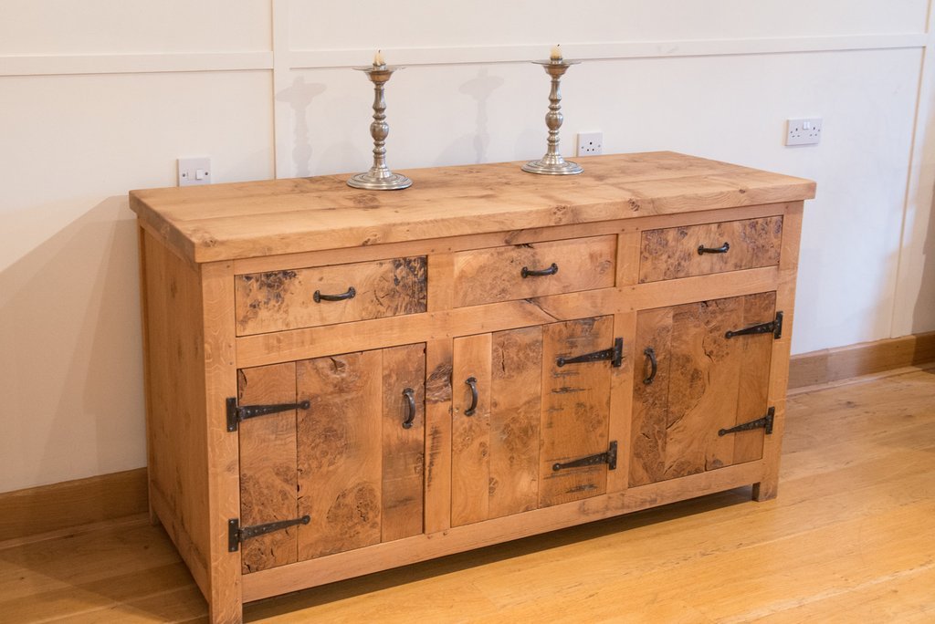 Sussex - English Oak Heavy Boarded Sideboard
