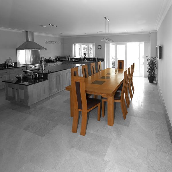 Sussex - English Oak Contemporary Oakstone Dining Table